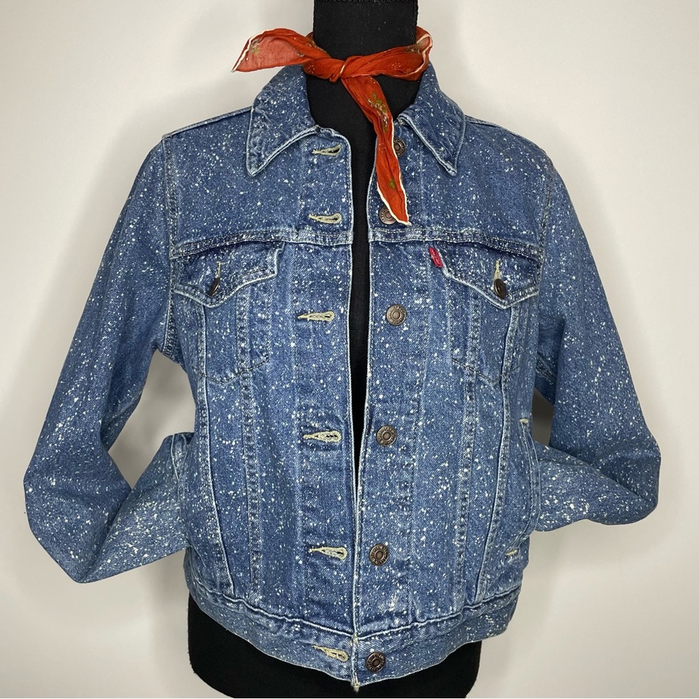 Levi’s ‘Night School’ Bleach Splatter Denim Jacket Si… - Gem